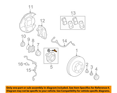 TOYOTA OEM Brake-Front-Wheel Stud 9094202049 | eBay