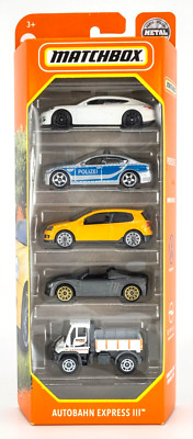 2022 Matchbox Autobahn Express III 5-Pack | Porsche | Volkswagen | BMW ...