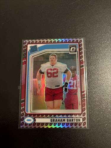 Graham Barton Rated Rookie Football Emoji Donruss 2024 #380 | eBay