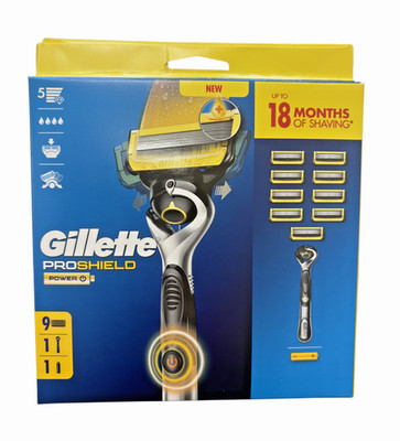 Gillette ProShield Power Razor For Men With 9 Blades | Upto 18 Months ...