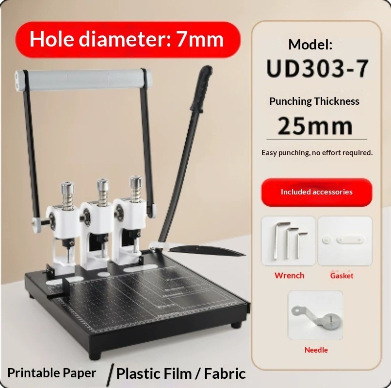 Electric Personnel File Heavy Three-hole Binding Machine Loose-leaf ...