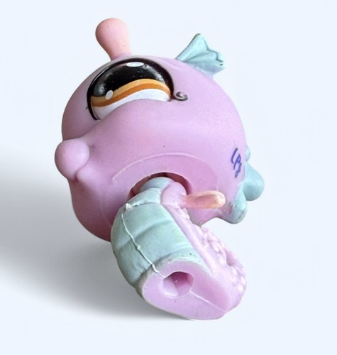 LPS Littlest Pet Shop Marine Pets Lot- Angel Fish Hermit Crab Octopus ...