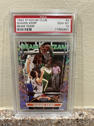 1992 - 93 Topps Stadium Club Beam Team Shawn Kemp PSA 10- SHARP! | eBay