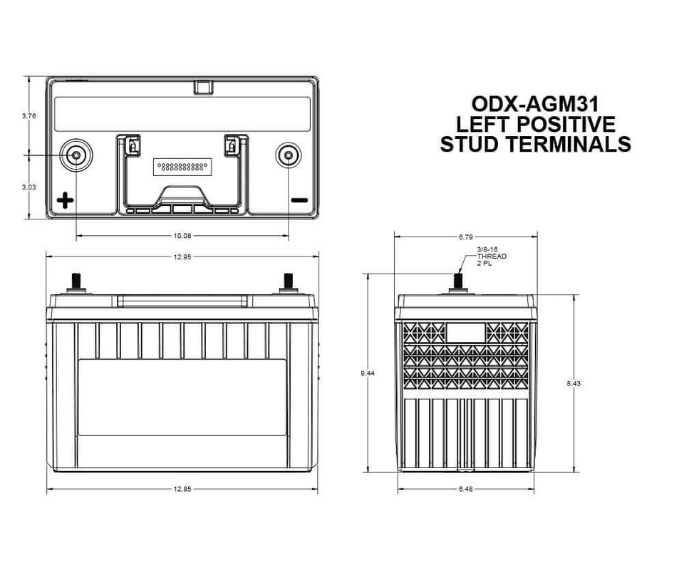 Odyssey Odx Agm31 Odyssey Extreme Series 12V 31 Pc2150s Battery | eBay