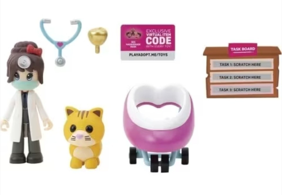 Adopt Me! Hospital Roblox Virtual Item Code Task Board Dr. Heart Ginger ...