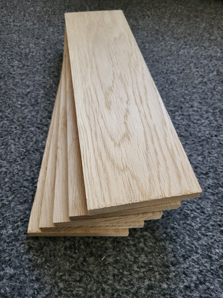 5 Pieces Solid Oak Timber Offcuts 300x83x10mm | eBay