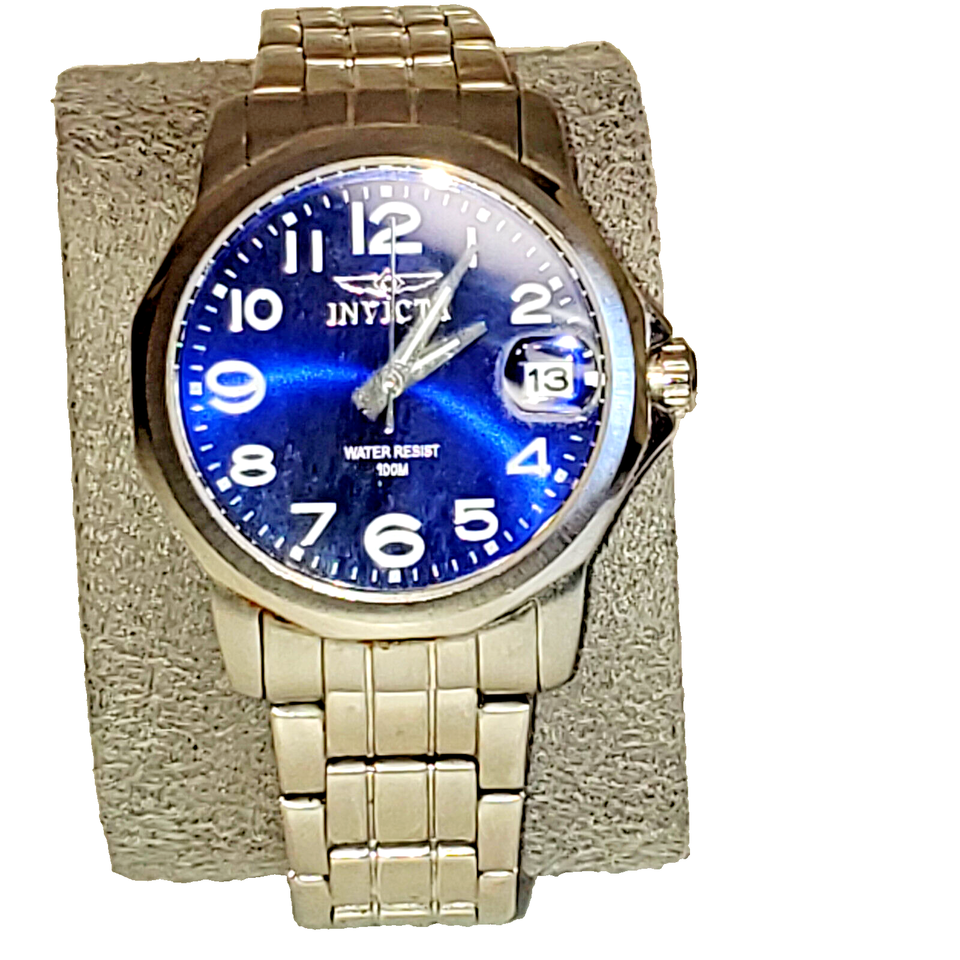 Invicta Quartz Watch Womens Model 6908 Blue Night Glow Face 30mm | eBay