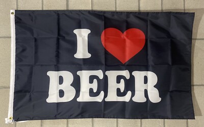 I Love Beer Flag FREE SHIP Beer Drink Alcohol Fun Party America College ...