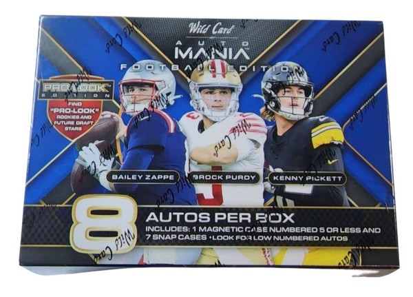 Wild Card 2022 Auto Mania Football Hobby Box - 8 Cards for sale online ...