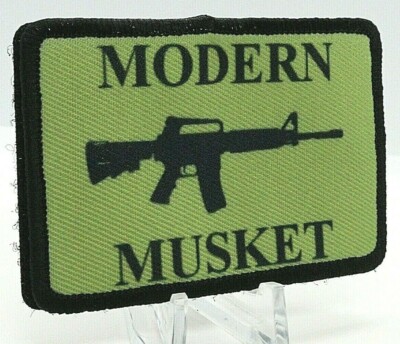 Modern Musket 2nd amendment 2"x3" hook and loop tactical morale patch ...