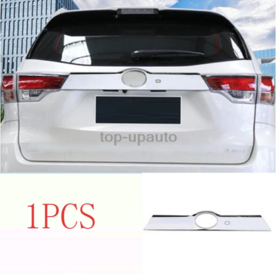 For 15-18 TOYOTA Highlander Chrome Rear Trunk Door Tail Gate Cover Trim ...