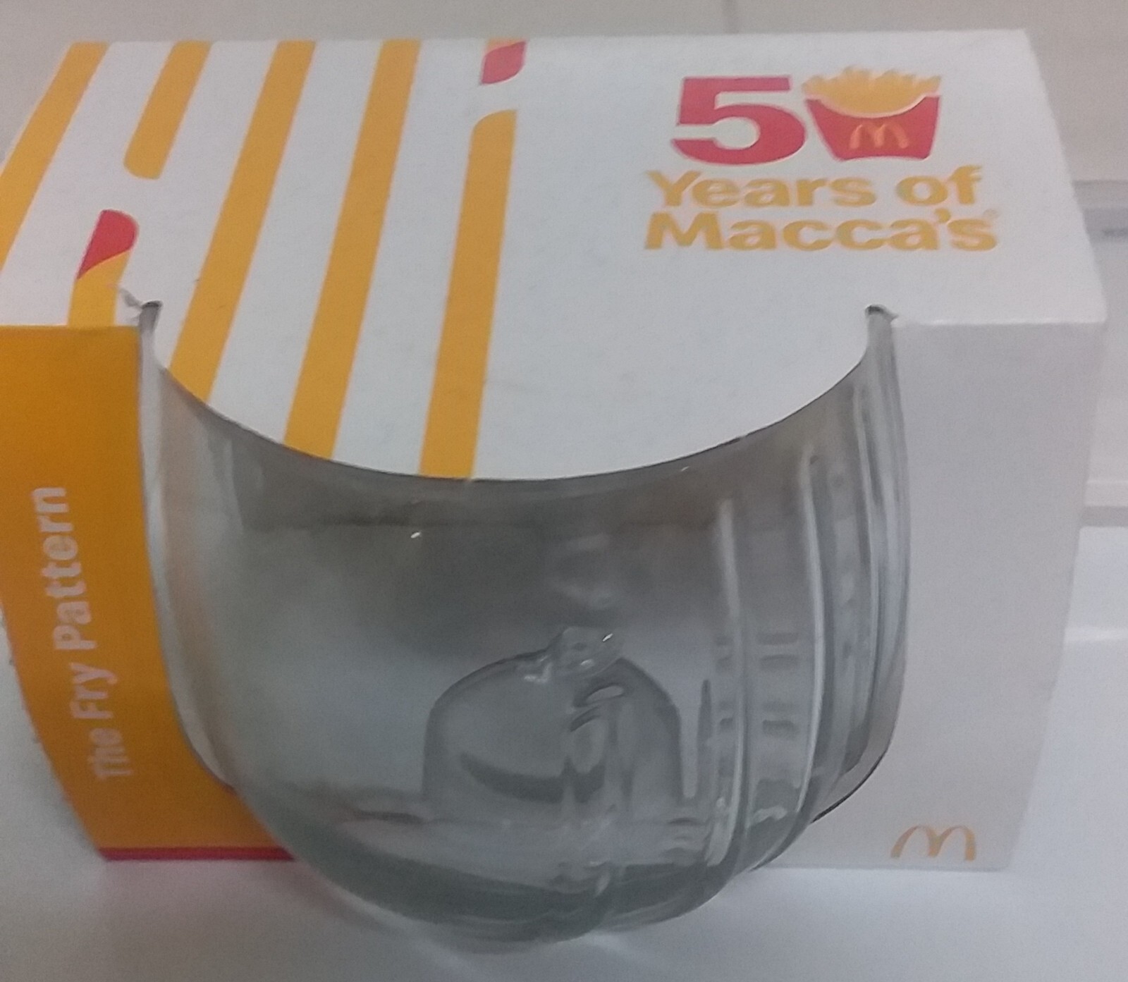 McDonalds 50 Years of Maccas The Fry Pattern Wobbling Glass 2021 New ...