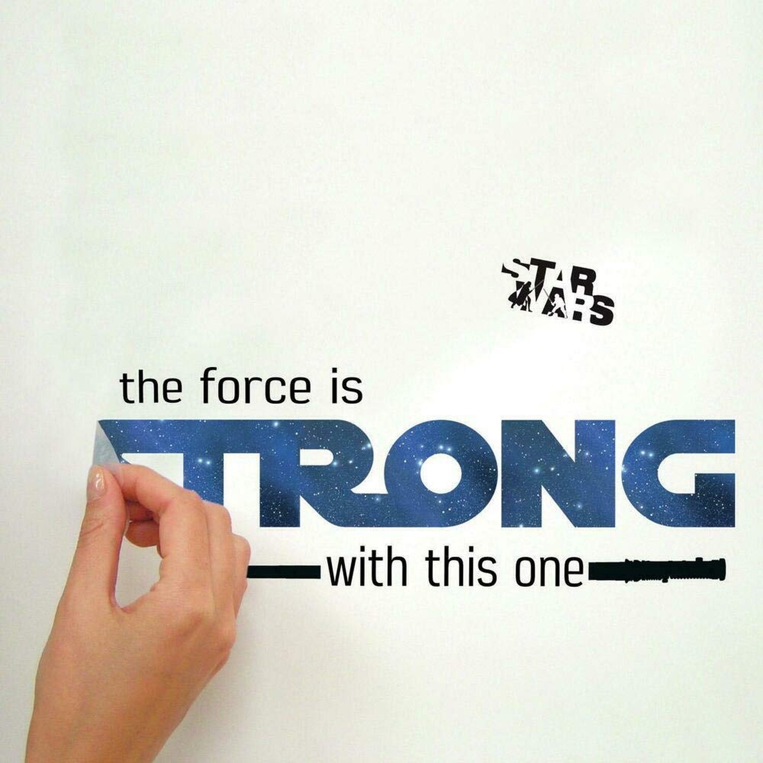 RoomMates RMK3077SCS Star Wars Classic The Force Is Strong Quote Peel ...