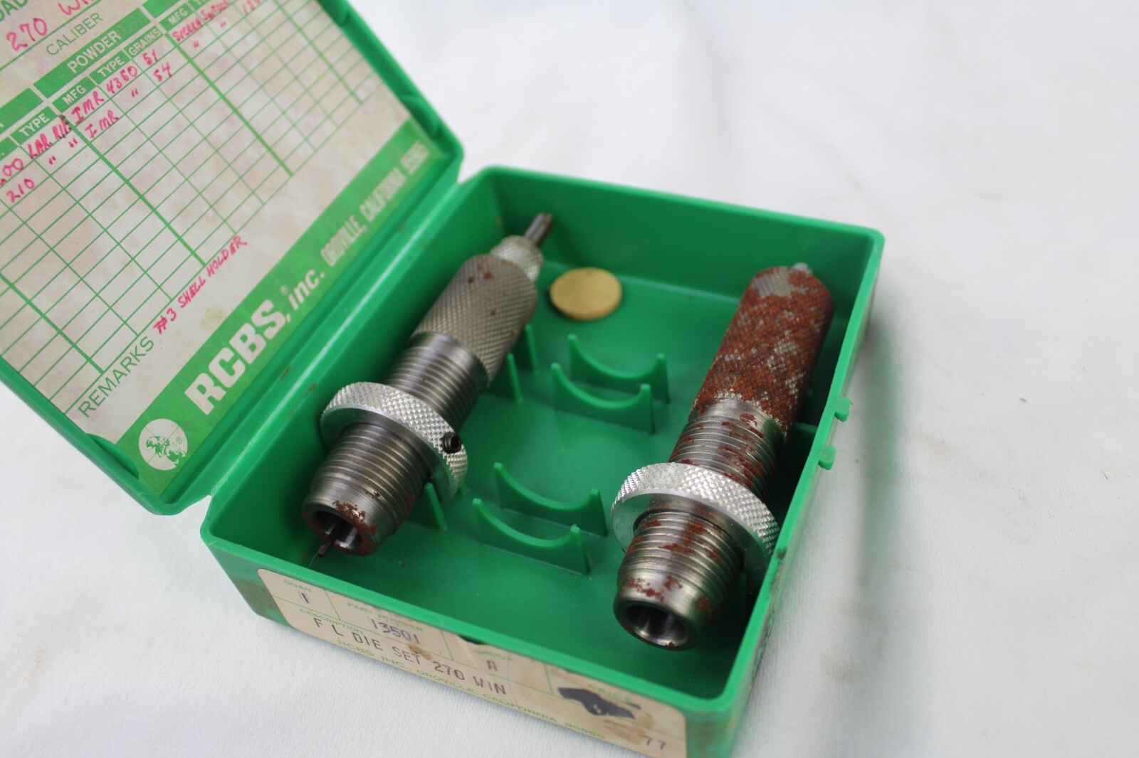 RCBS 270 Win 2-Die Ammo Reloading Set Group A Winchester Rifle 13501 in ...