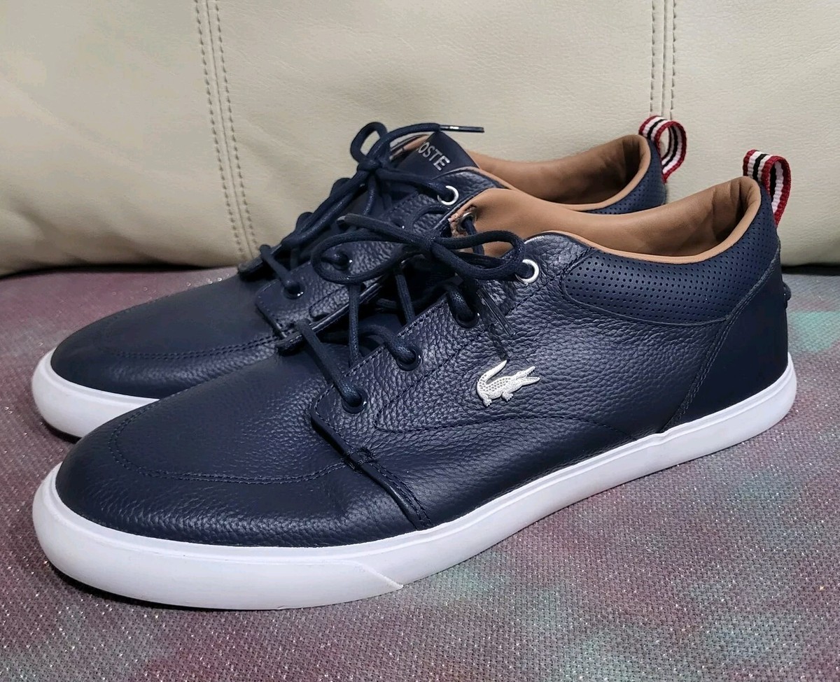 Lacoste Shoes Men Bayliss 119 1 U CMA Blue Leather Lifestyle Size