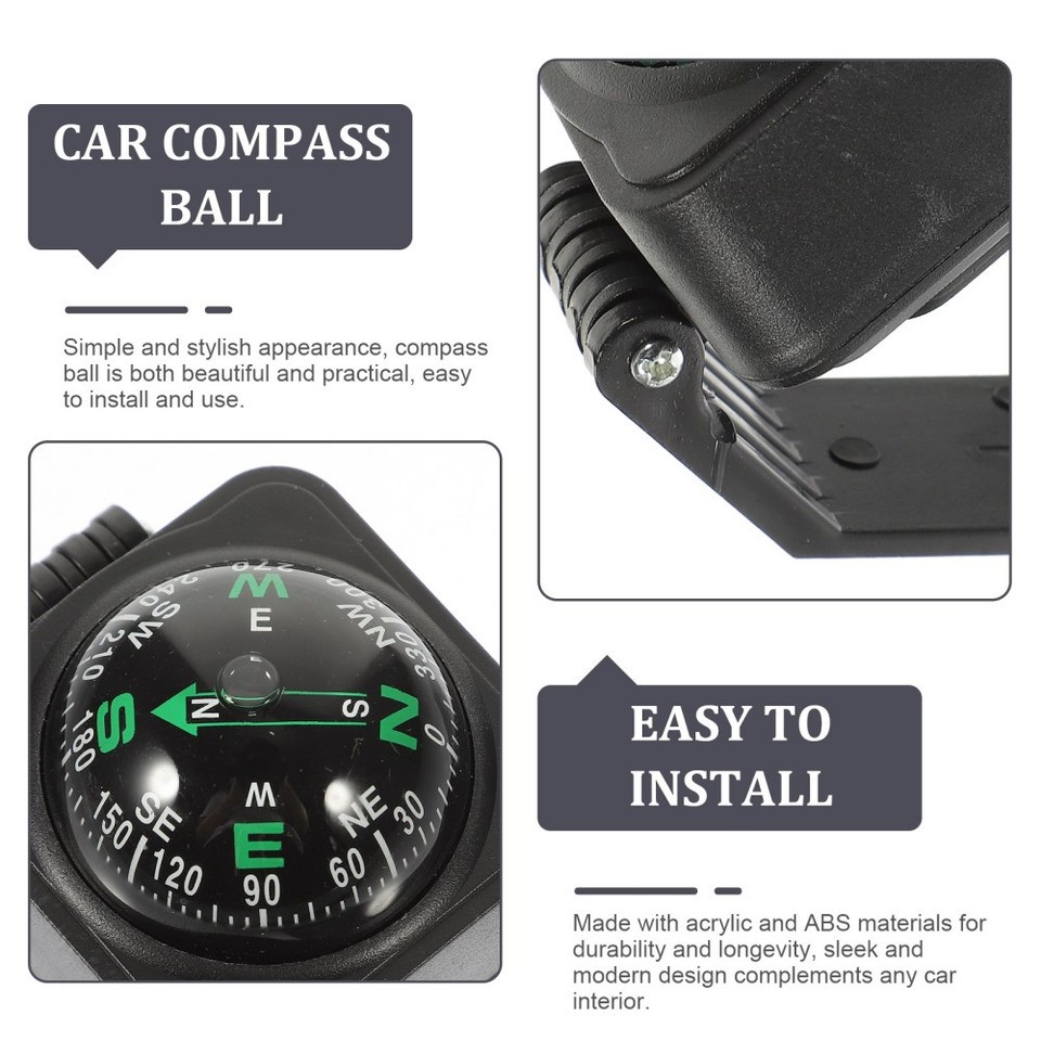 Portable Compact Car Compass Dashboard Mounted Navigation Instrument | eBay