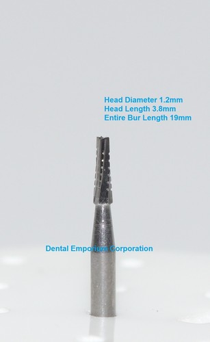Dental Carbide Burs FG #701 Tapered Fissure CrossCut High HP 10 per ...