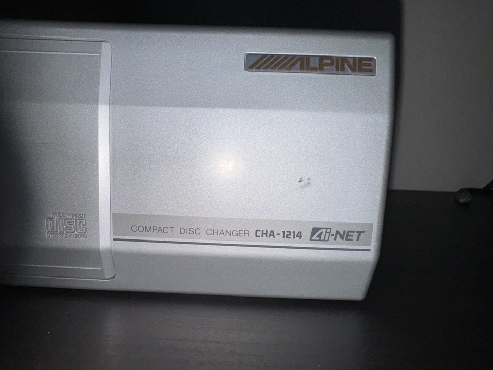 Alpine TDA-7563 Detachable Face Cassette Player + Alpine CHA-1214 CD ...