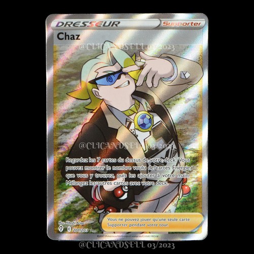 carte Pokémon Chaz 201/203 #1 NEUF FR | eBay