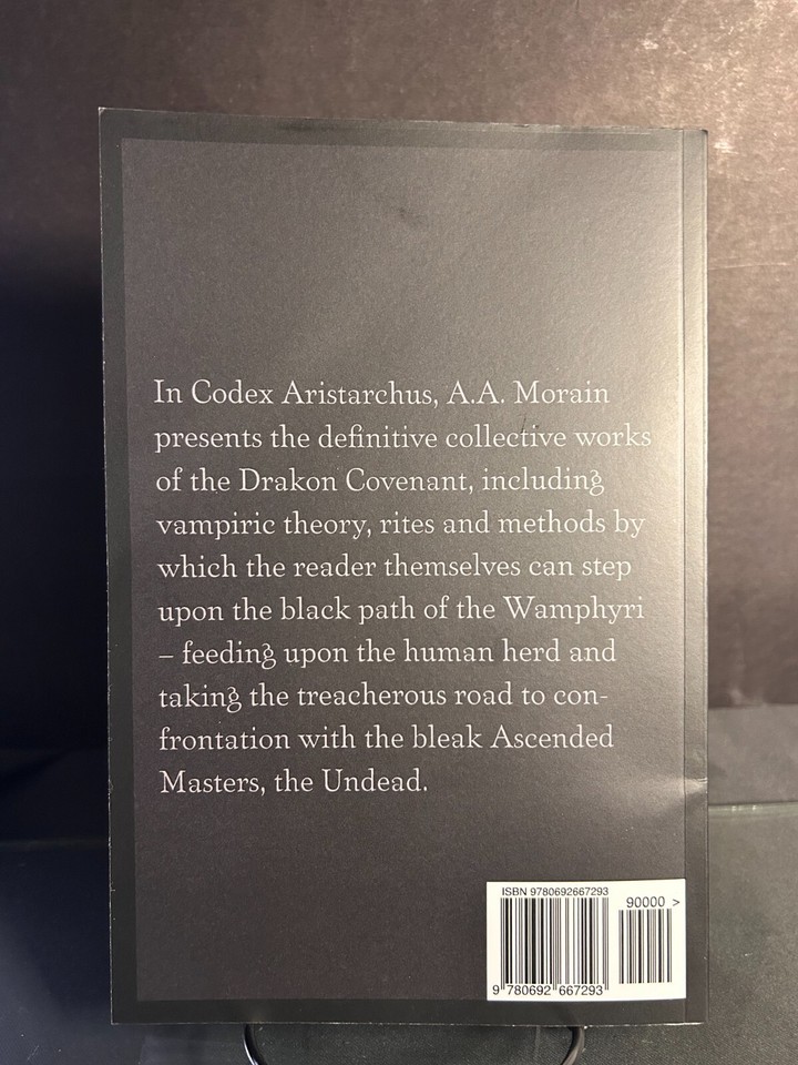 Codex Aristarchus - A.A. Morain 9780692667293| eBay