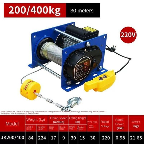 Winch Remote Control Electric Hoist Fast Crane Lifting Lowering ...