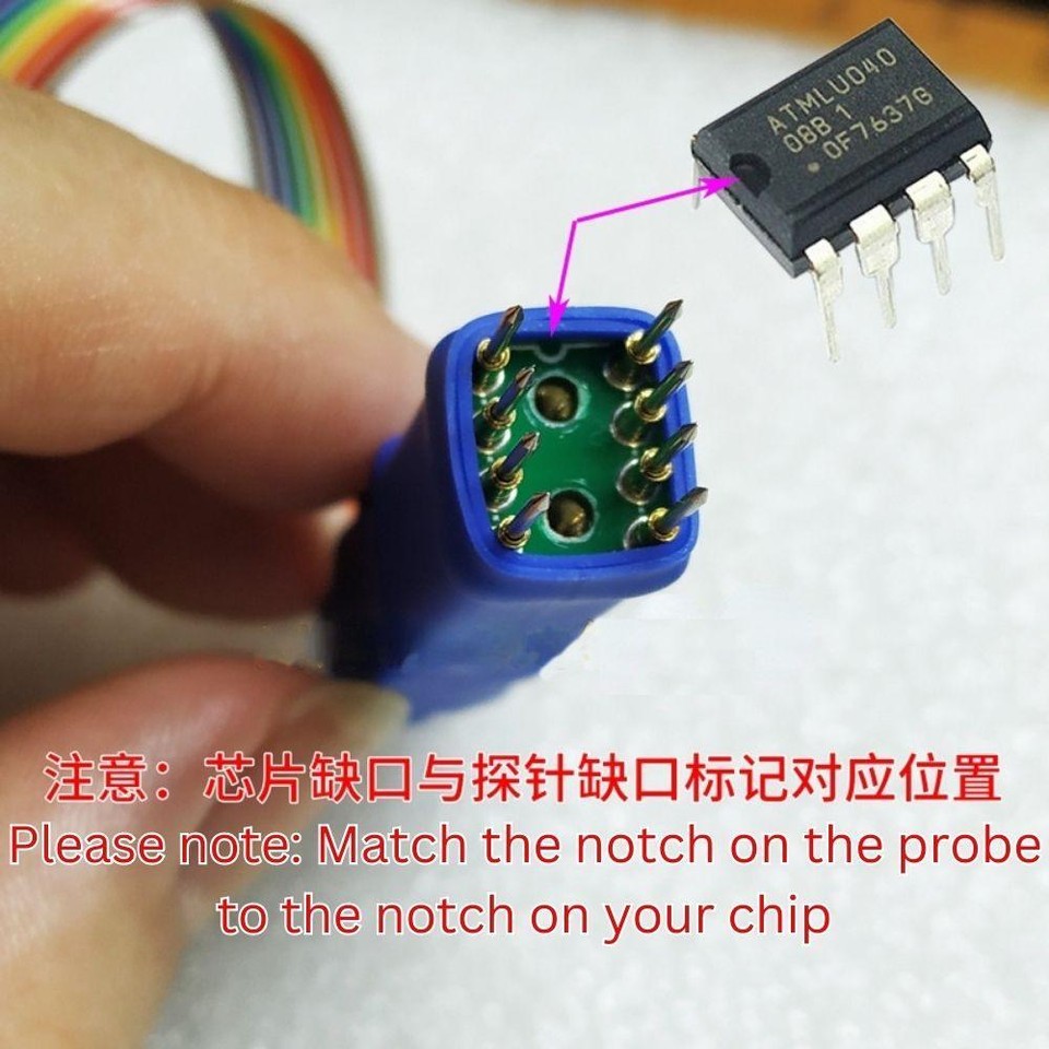 DIP8 Probe For T48, T56, TL866II RT809F EZP2019 CH341A and more DIP8 ...