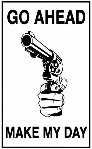 Go Ahead Make My Day Sticker Decal ccw 2a gun rights trendy | eBay