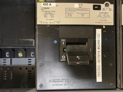 Square D LC36450 Molded Case I-Line Circuit Breaker 450 Amp 600 Volt | eBay