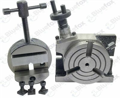 3" ROTARY TABLE 3 SLOTS HORIZONTAL AND VERTICAL & 3" ROUND VICE VISE | eBay