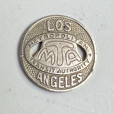 LOS ANGELES MTA vintage transit 'One Fare' token (AC CA 450-K) | eBay