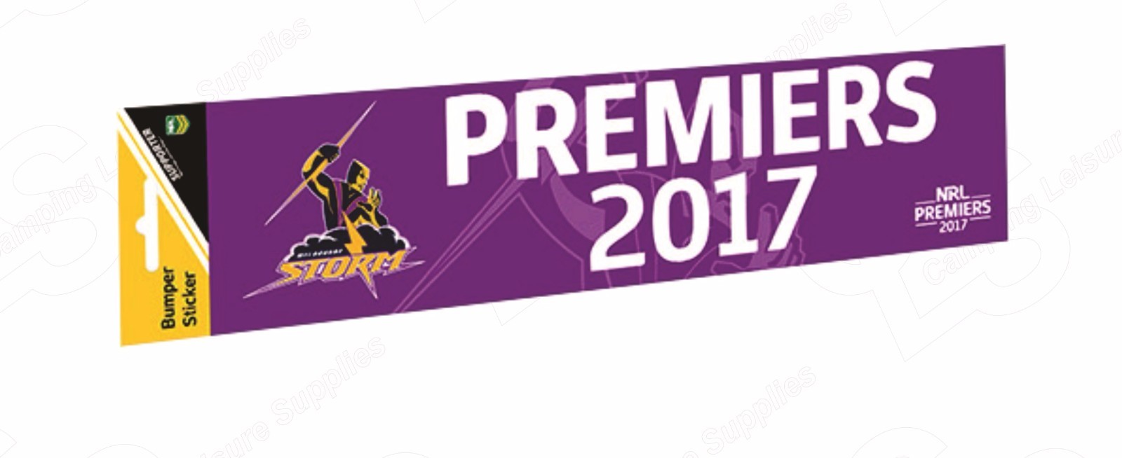 Melbourne Storm Premiers 2017 NRL Bumper Sticker x 2 Footy Fan ...