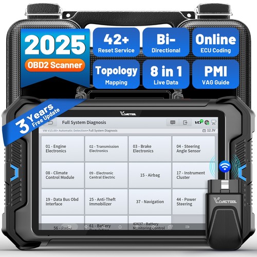 VDIAGTOOL VD80 BT OBD2 Scanner Engine Bi-directional Diagnostic Tool ...