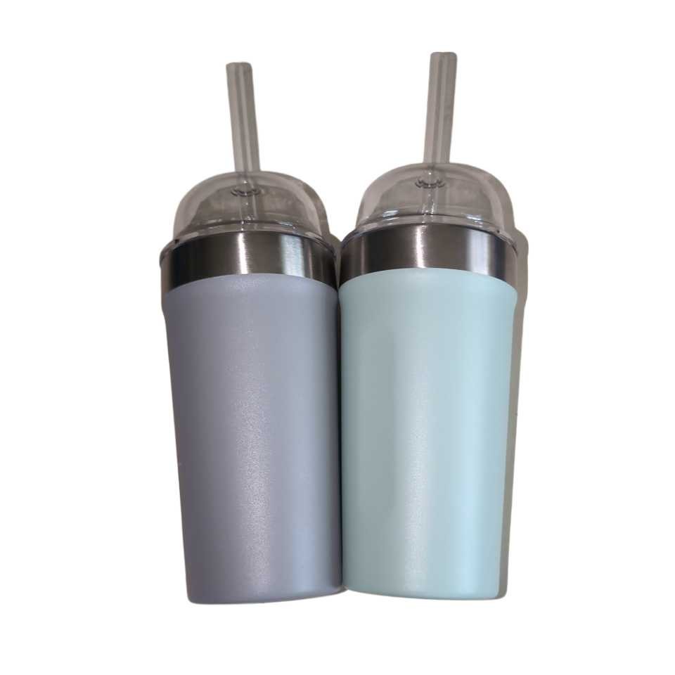 2 Ninja Slushie Bubble Cup Stainless Steel Vacuum Insulated Tumblers ...