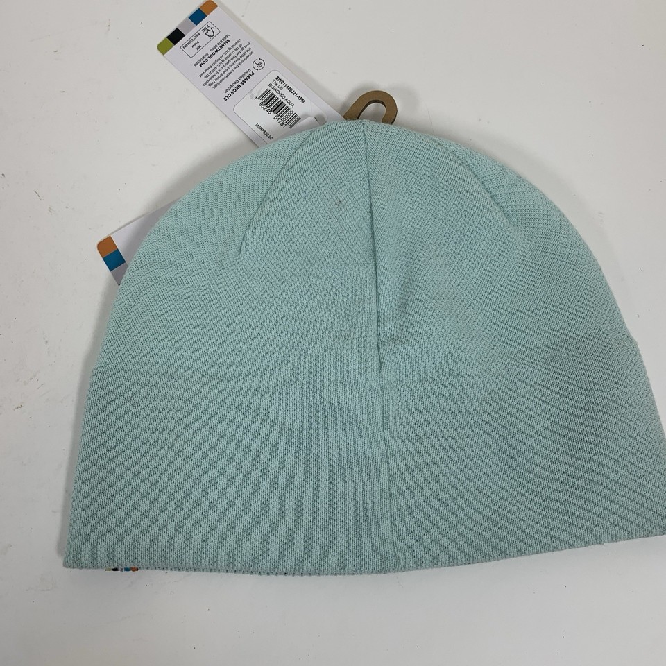 Smartwool The Lid Beanie Merino Wool Hat Bleached Aqua Teal Unisex One ...