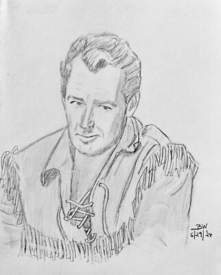 Shane PENCIL DRAWING 11x14 Alan Ladd as Shane PORTRAIT SKETCH | eBay