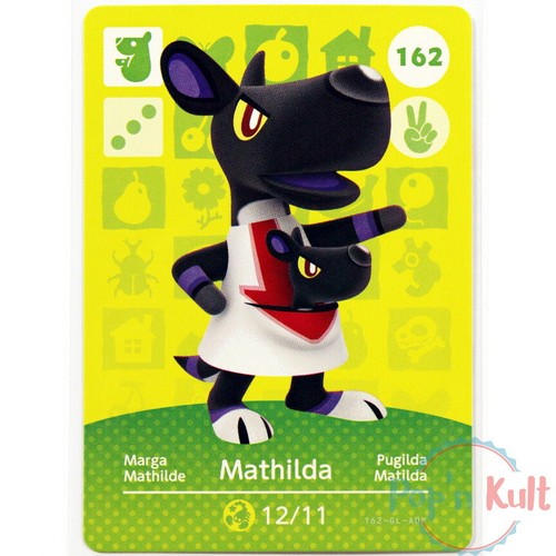 Carte Amiibo Animal Crossing 162 Mathilde / Mathilda [EUR] Série 2 Near ...