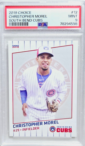 2019 Choice South Bend Cubs Christopher Morel Minor Rookie Card RC PSA ...