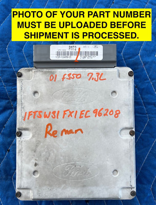 📛2001 Ford F250 F350 SD 7.3l Diesel ECM ECU Engine Computer 1C3F-12A650 ...