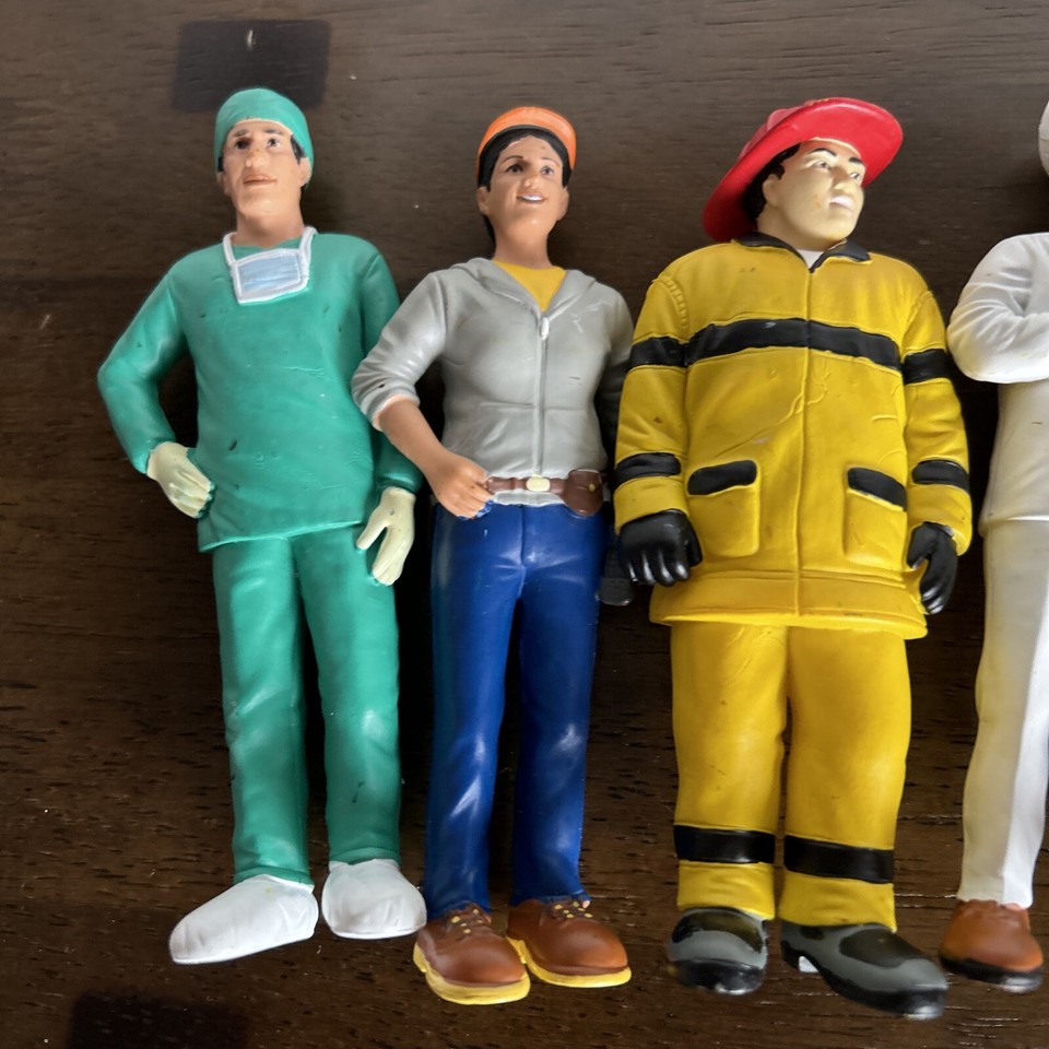 Lakeshore Learning PVC Figures Community Workers/jobs/Helpers (Lot of 7 ...