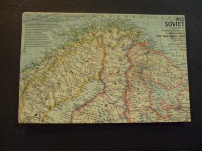 National Geographic Map Of Western Soviet Union Sept 1959 ID:90640 | eBay