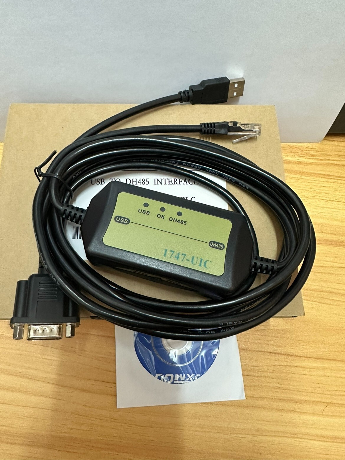 NEW 1747UIC 1747-UIC Cable USB to DH485 USB to 1747-PIC Windows XP-10 ...