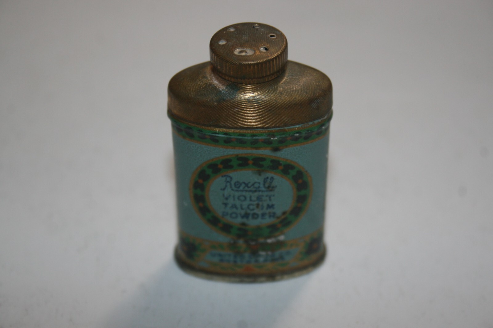 2 Vintage Miniature Talcum Tins: Rexall Violent Talcum & Colgate Eclat ...