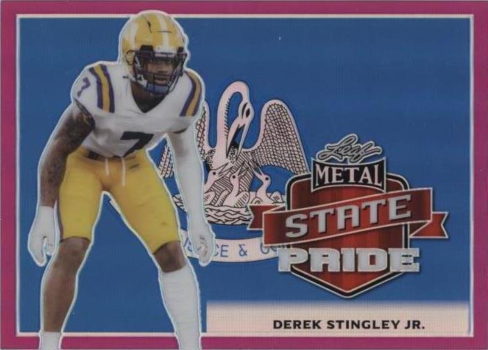 2022 Leaf Draft - Metal State Pride Derek Stingley Jr. #SP-DS1 Pink ...