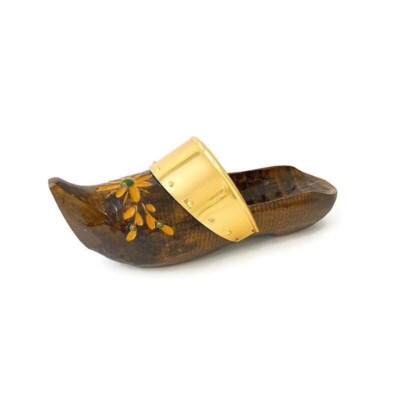 Vintage French Carved Wooden Clog Wall Pocket Breton Sabot Shoe Home ...