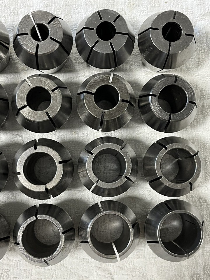 Universal Engineering Double Taper ZZ Collets 20pc Lot Set Kwik Switch ...