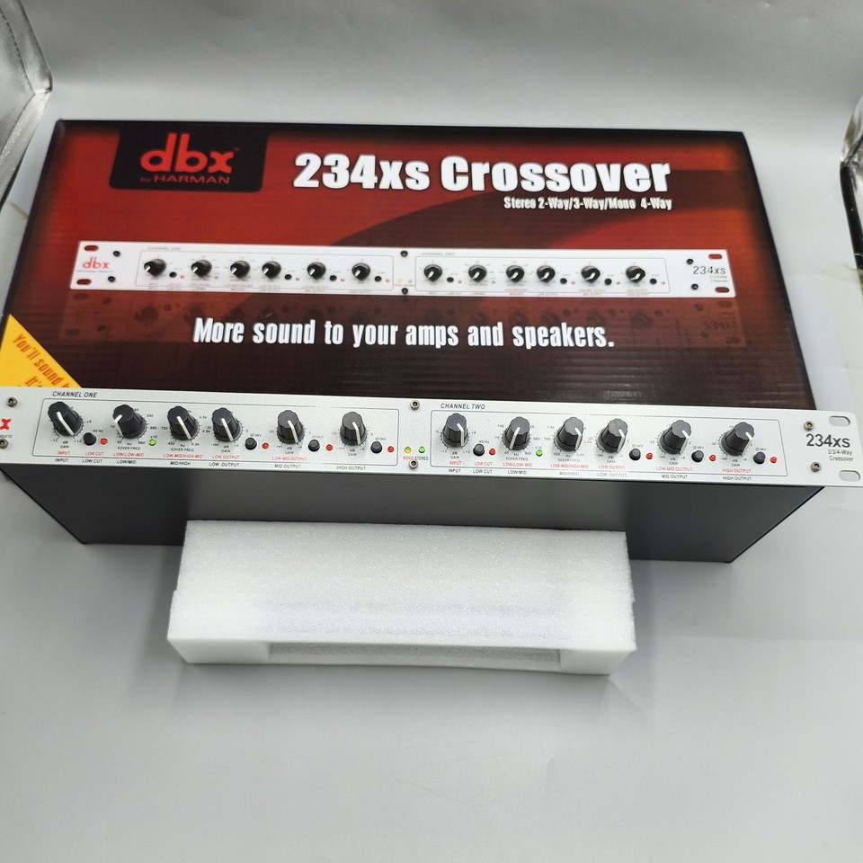 DBX 234xs 2-/3-Way Crossover Stereo Electronic 4-Way Crossover Mono ...