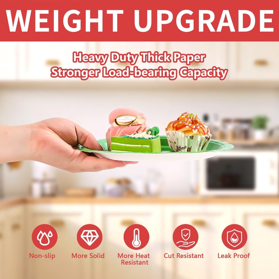 60Pcs Super Theme Brother Plates 9" Heavy Duty Red Green Blue Yellow ...