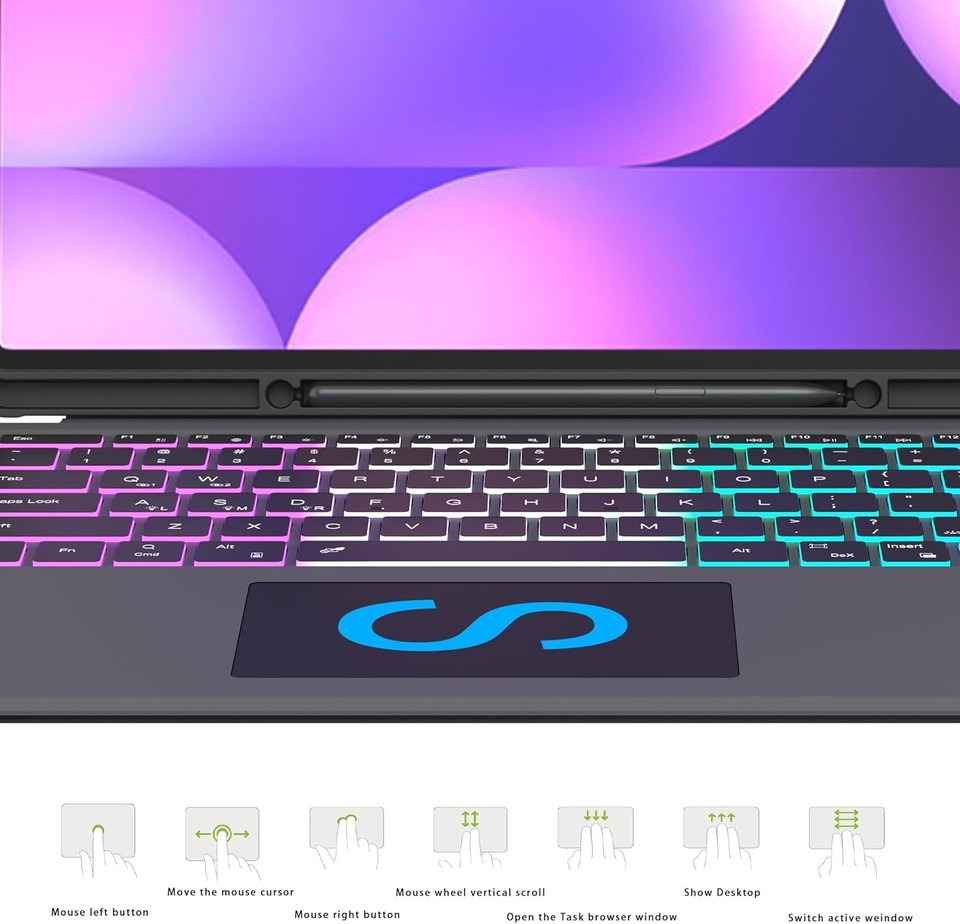 for Samsung Galaxy Tab S9 Ultra/S8 Ultra/S10 Ultra 14.6" Keyboard Case ...