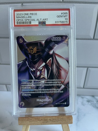 One Piece Card Game TCG English OP02-085 Magellan SP OP04 Alt Art - PSA ...