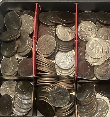 1/4 Roll of 5 Eisenhower Dollar Coins “Ike Silver Dollars” all Clad | eBay